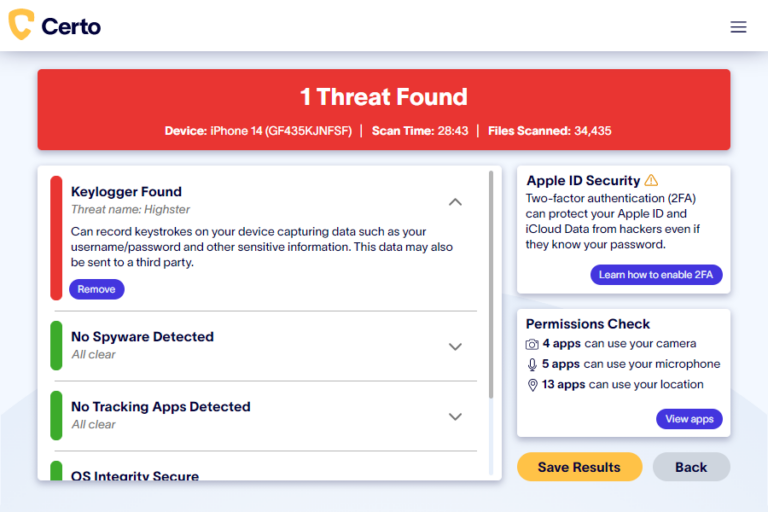 How to Detect Keylogger on iPhone | Certo Software